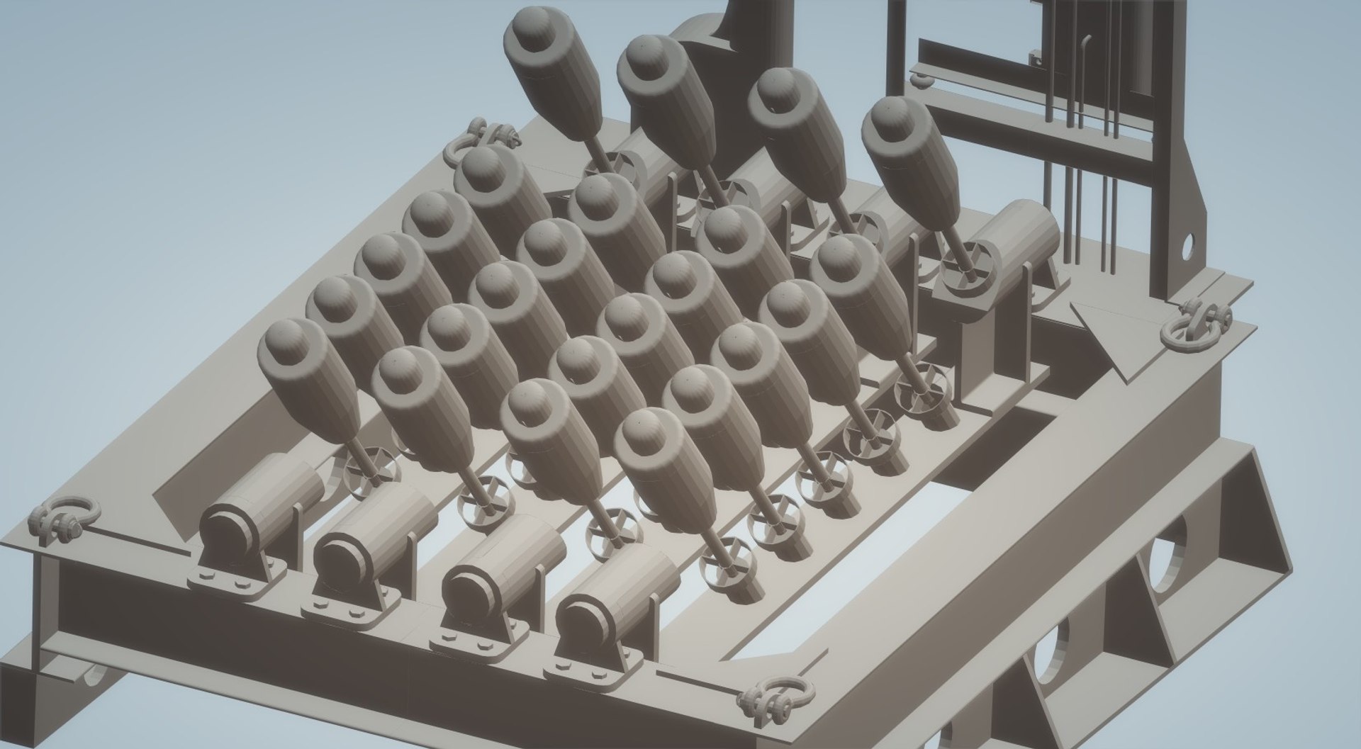 Hedge Hog Depth Charge 3D Model - TurboSquid 1432285