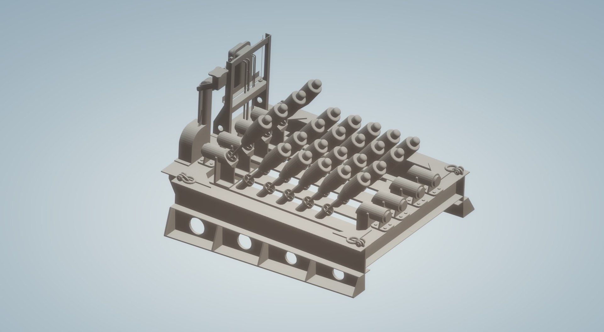 Hedge Hog Depth Charge 3D Model - TurboSquid 1432285
