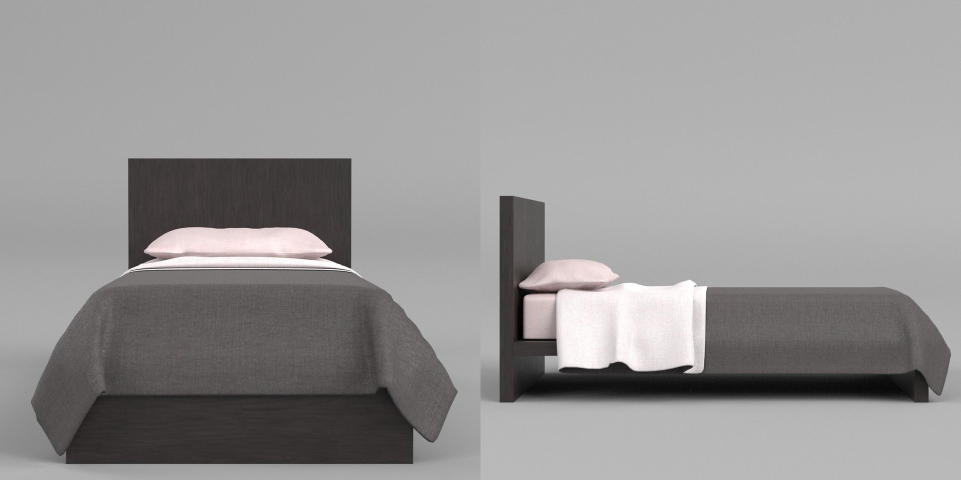 Single Bed Model - TurboSquid 1920462