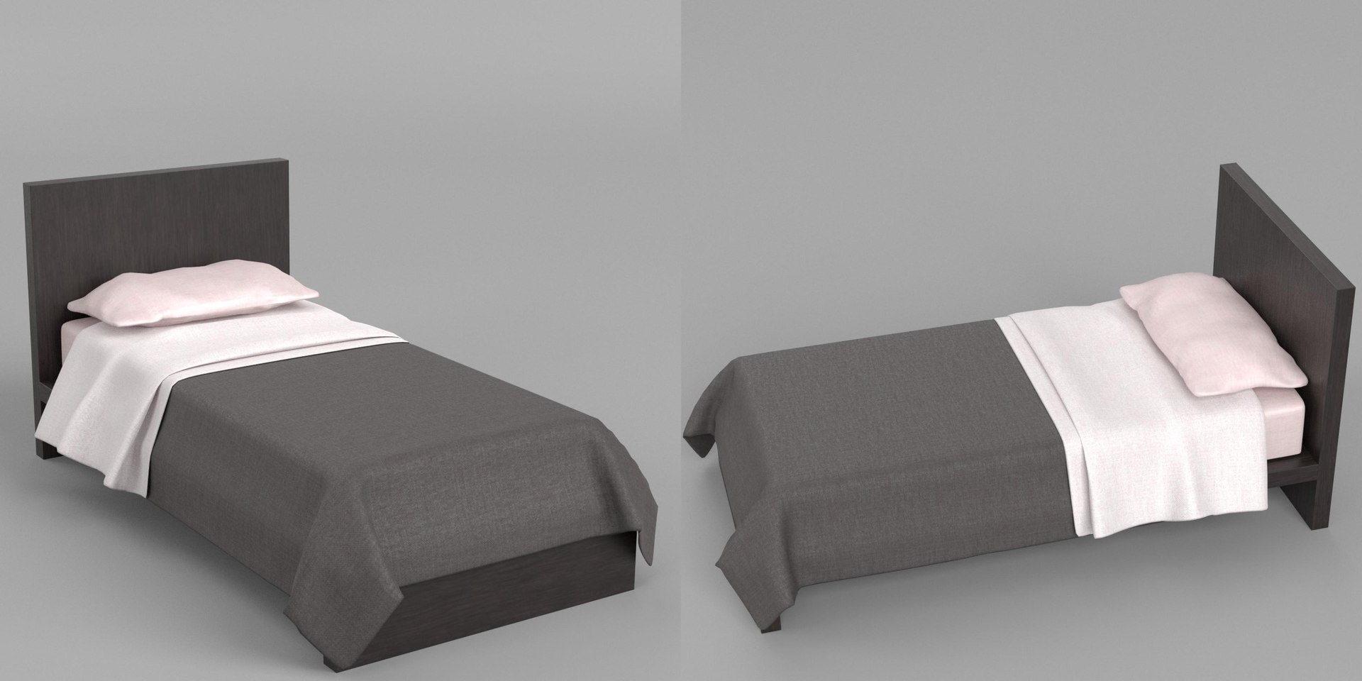 Single Bed Model - TurboSquid 1920462