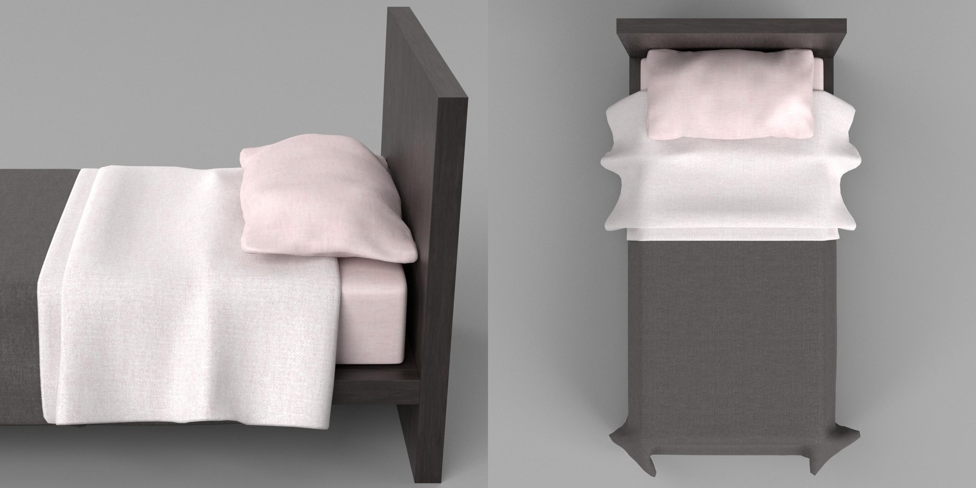 Single Bed Model - TurboSquid 1920462