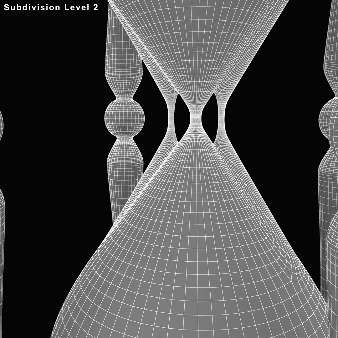3d realistic hourglass model