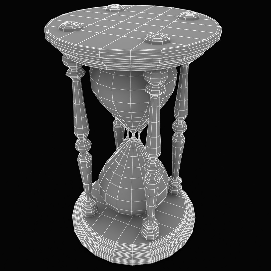3d realistic hourglass model