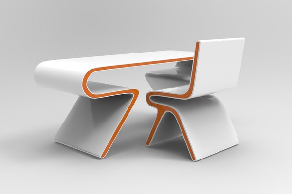 3D model futuristic desk-chair - TurboSquid 1691081
