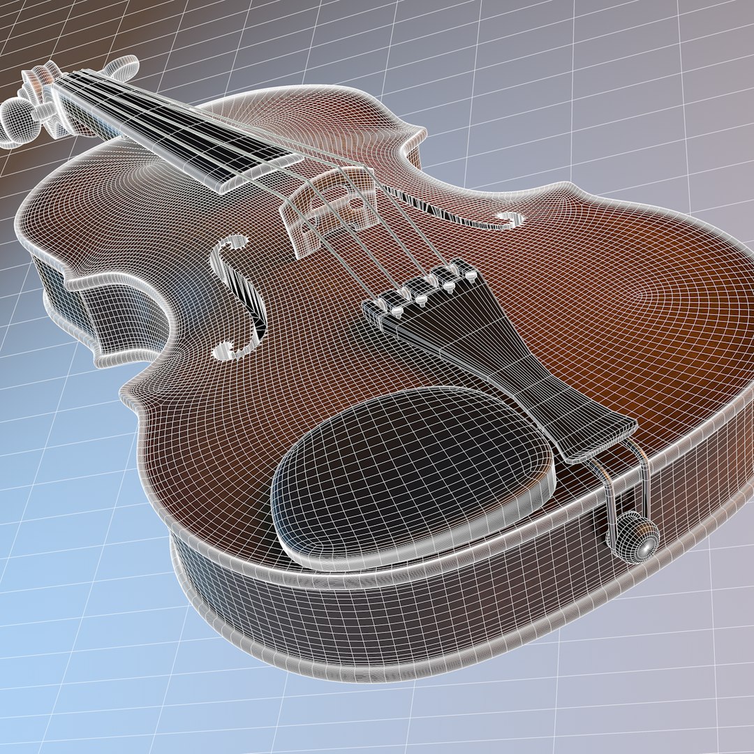 violin 3d model