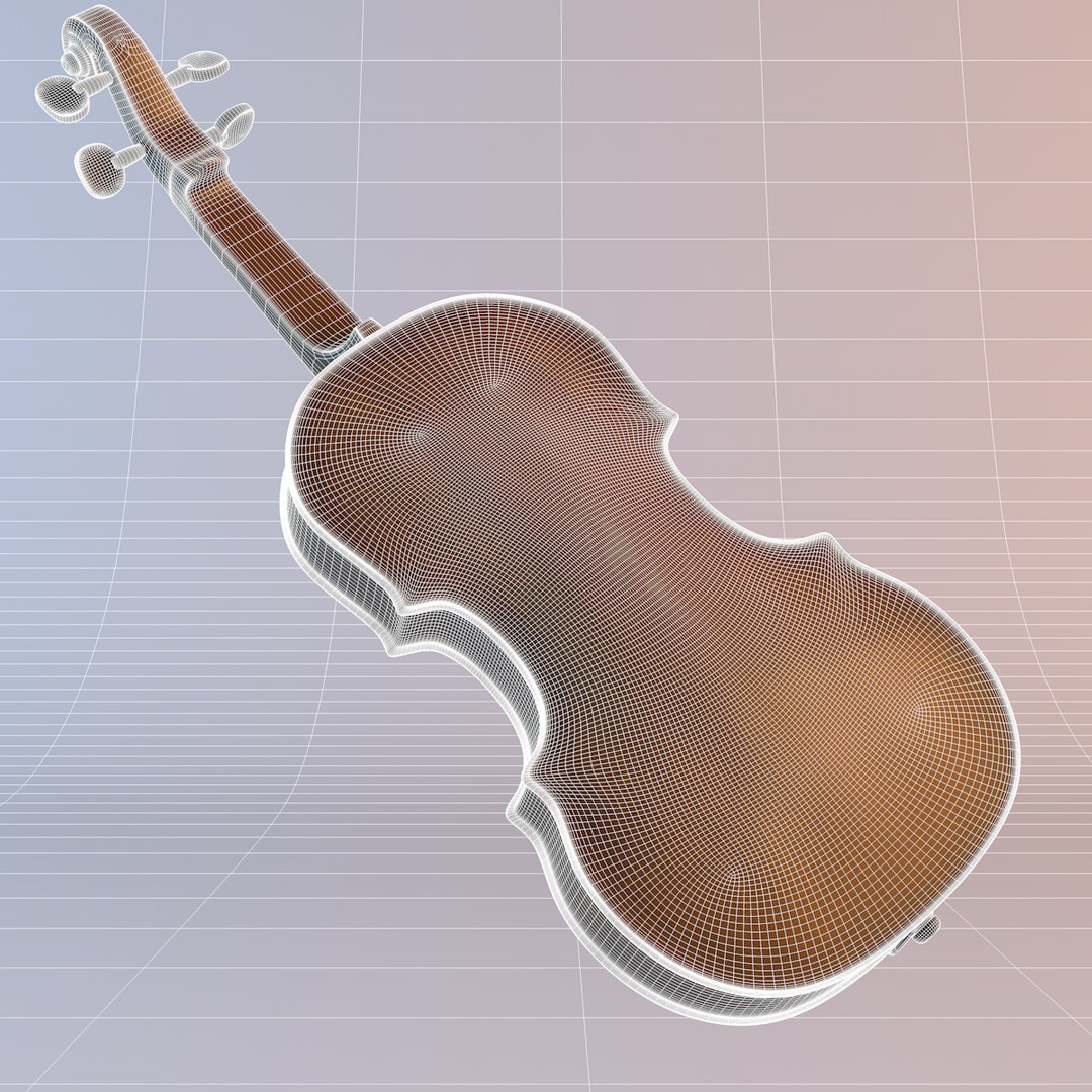 violin 3d model