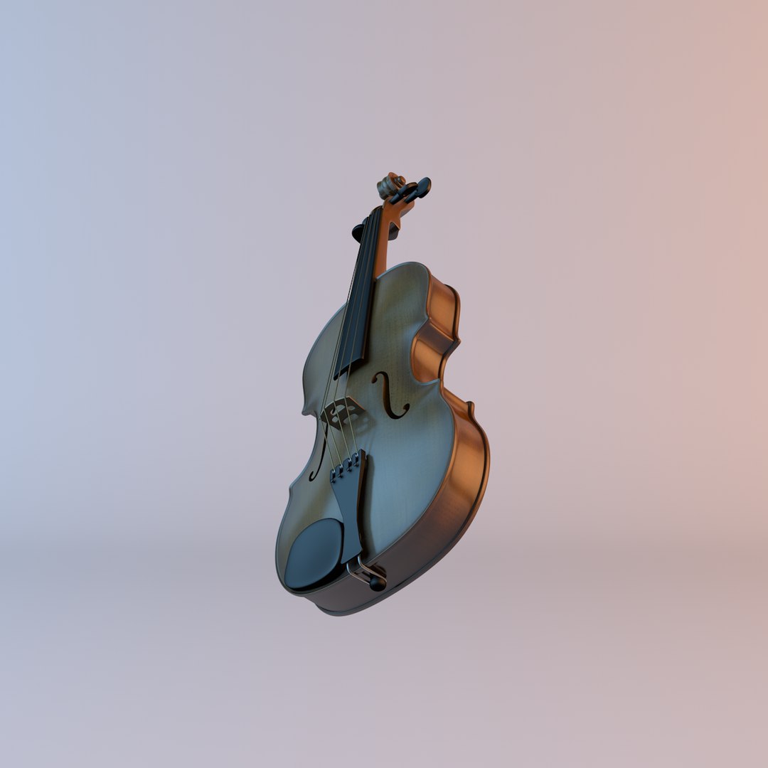 violin 3d model