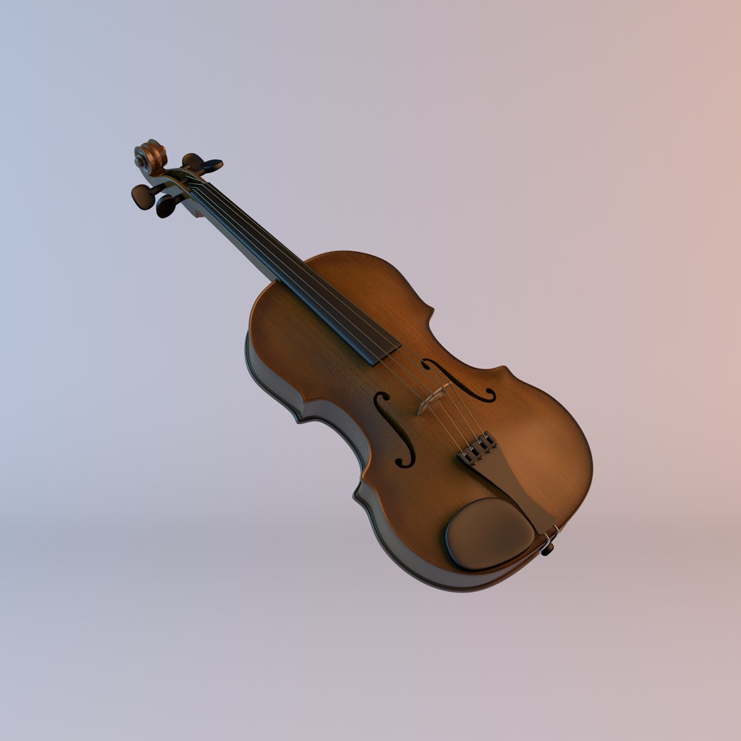 violin 3d model