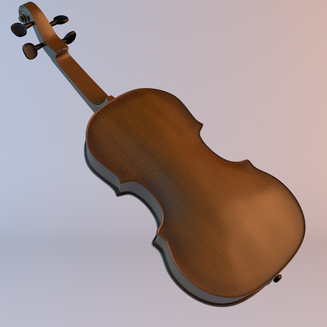 violin 3d model