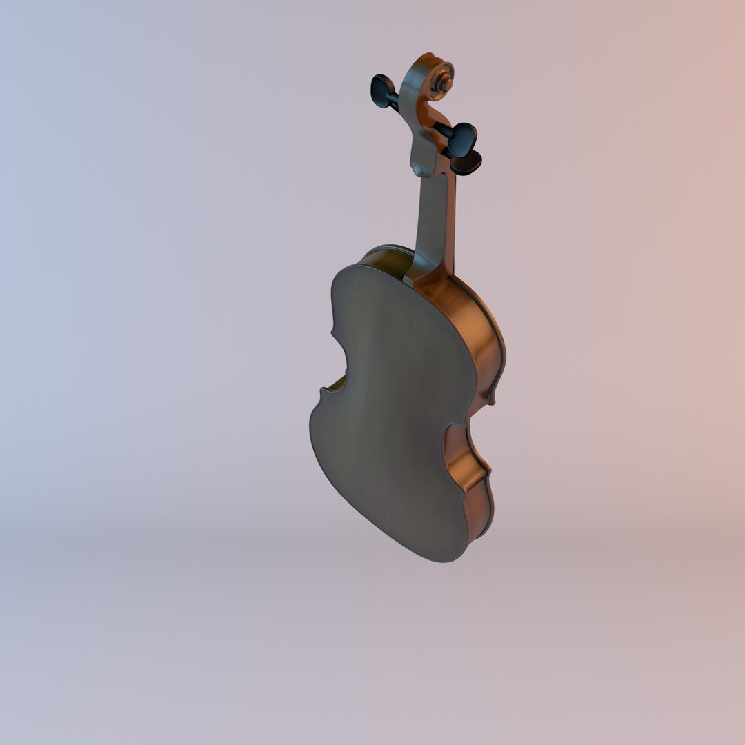 violin 3d model