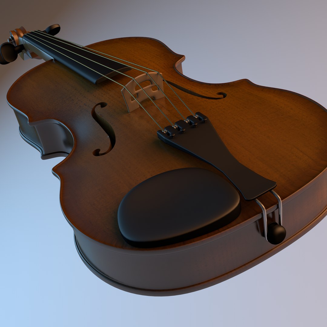 violin 3d model