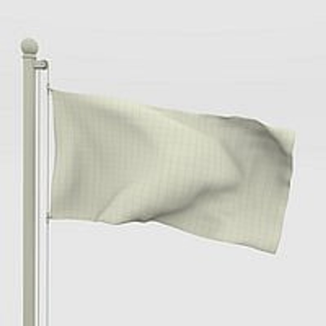 3d flag pole model