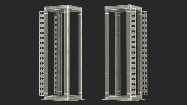Open Frame Server Rack 44U Empty 3D model - TurboSquid 1848972