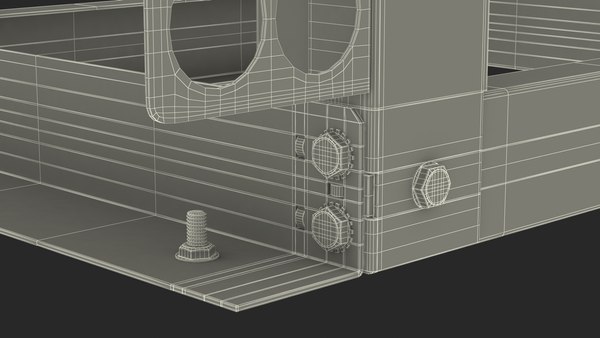 modelo 3d Bastidor de servidor de marco abierto 44U vacío - TurboSquid ...