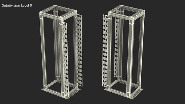Open Frame Server Rack 44U Empty 3D model - TurboSquid 1848972