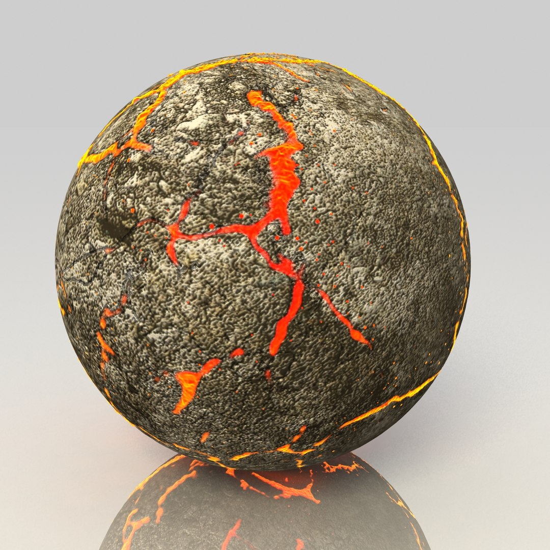 3d Cracked Planetoids Model