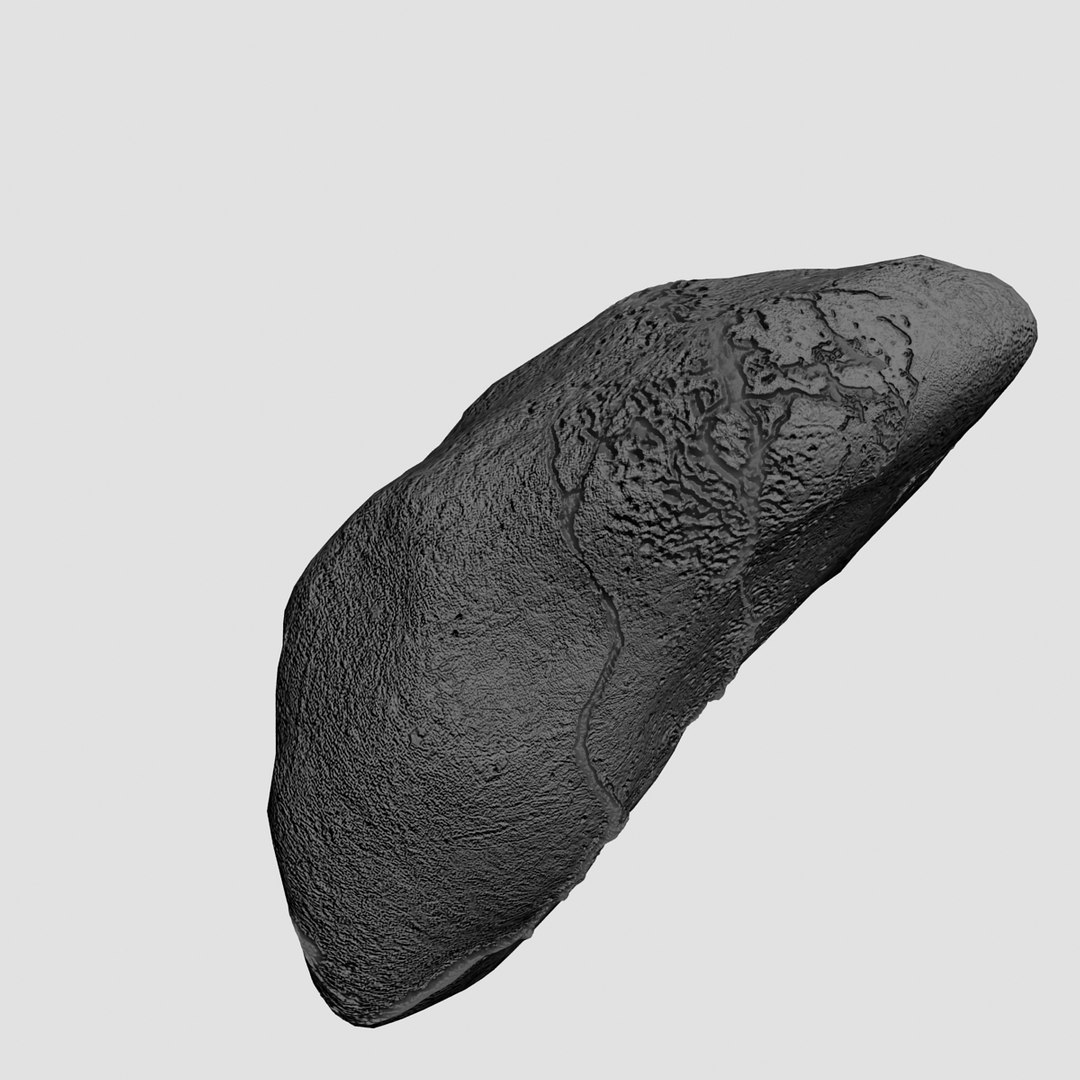 3d cracked planetoids model