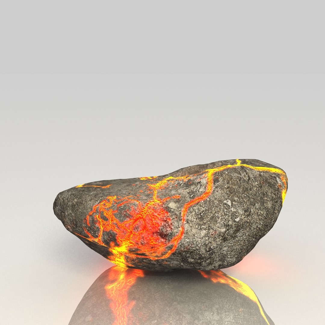 3d cracked planetoids model