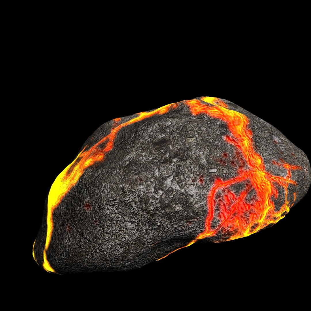 3d cracked planetoids model