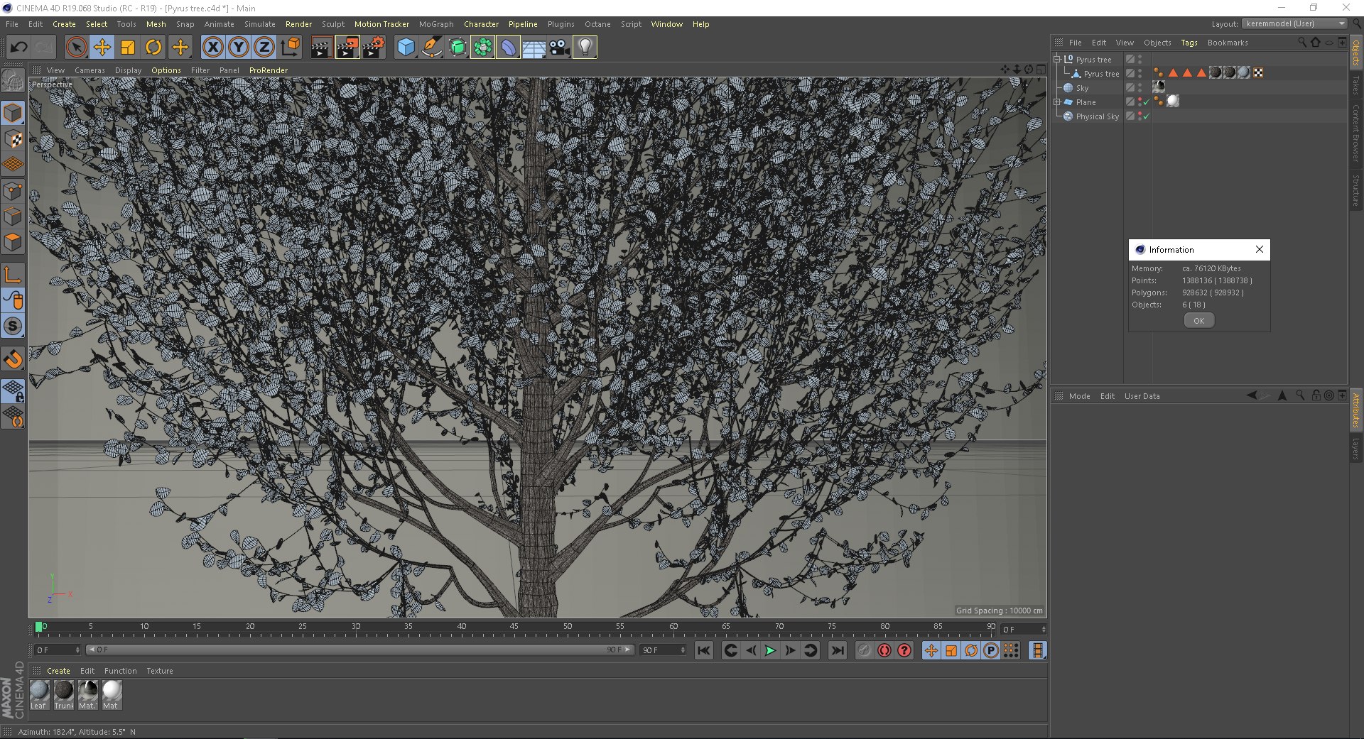 3D Pyrus Tree - TurboSquid 1401119