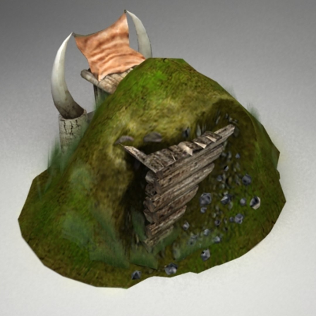 fantasy dugout 3d model