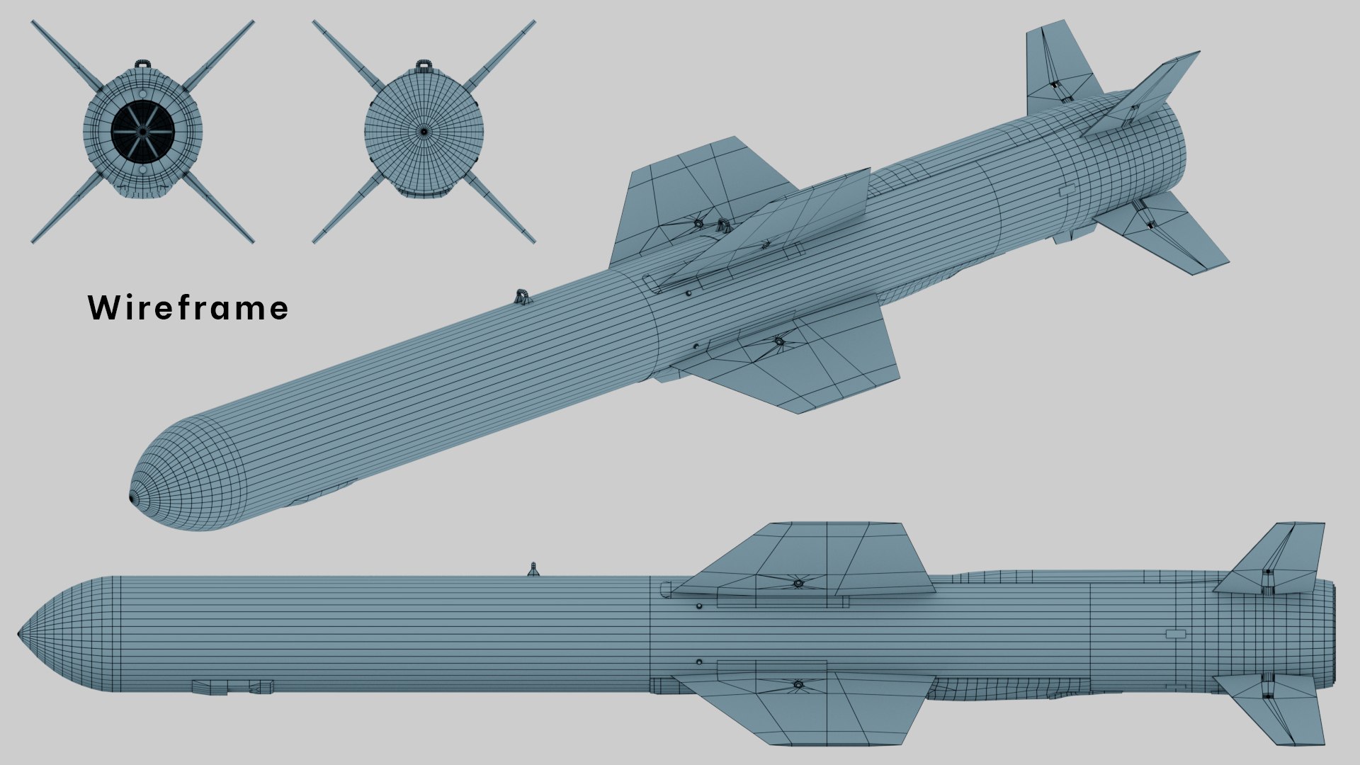 AGM-84D Harpoon Missile Model 3D Model - TurboSquid 2155739