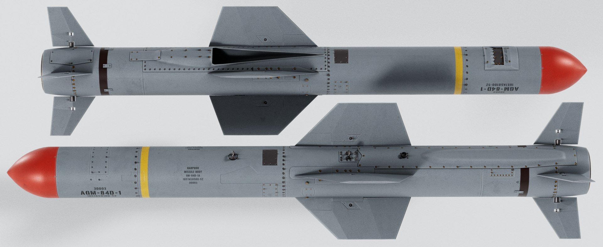 AGM-84D Harpoon Missile Model 3D Model - TurboSquid 2155739