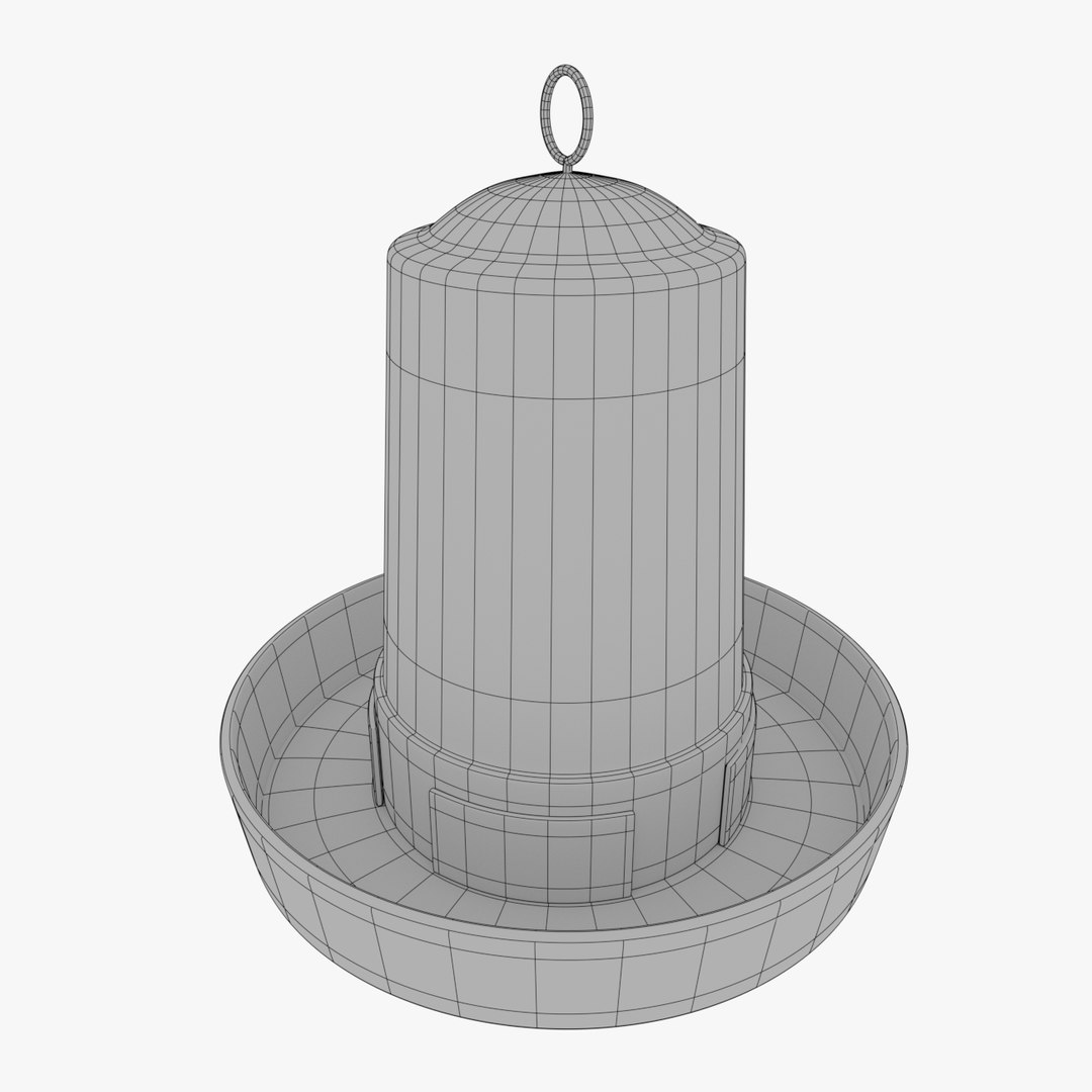 3d Chicken Feeder Model