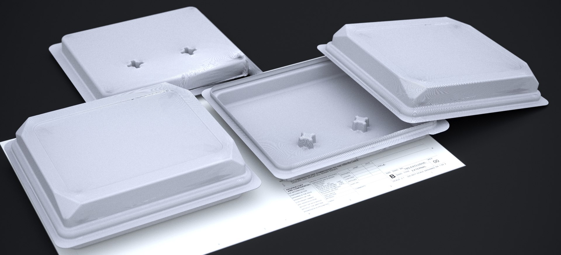 3D PETE 3-2 BIN FOOD PACKAGE 2024 Model - TurboSquid 2294021
