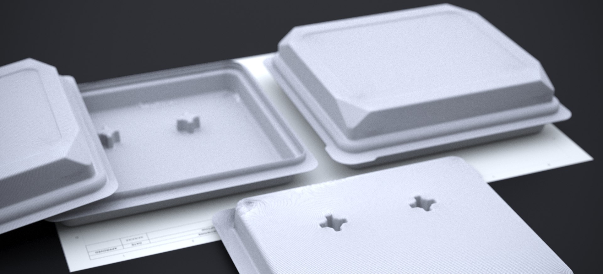 3D PETE 3-2 BIN FOOD PACKAGE 2024 Model - TurboSquid 2294021