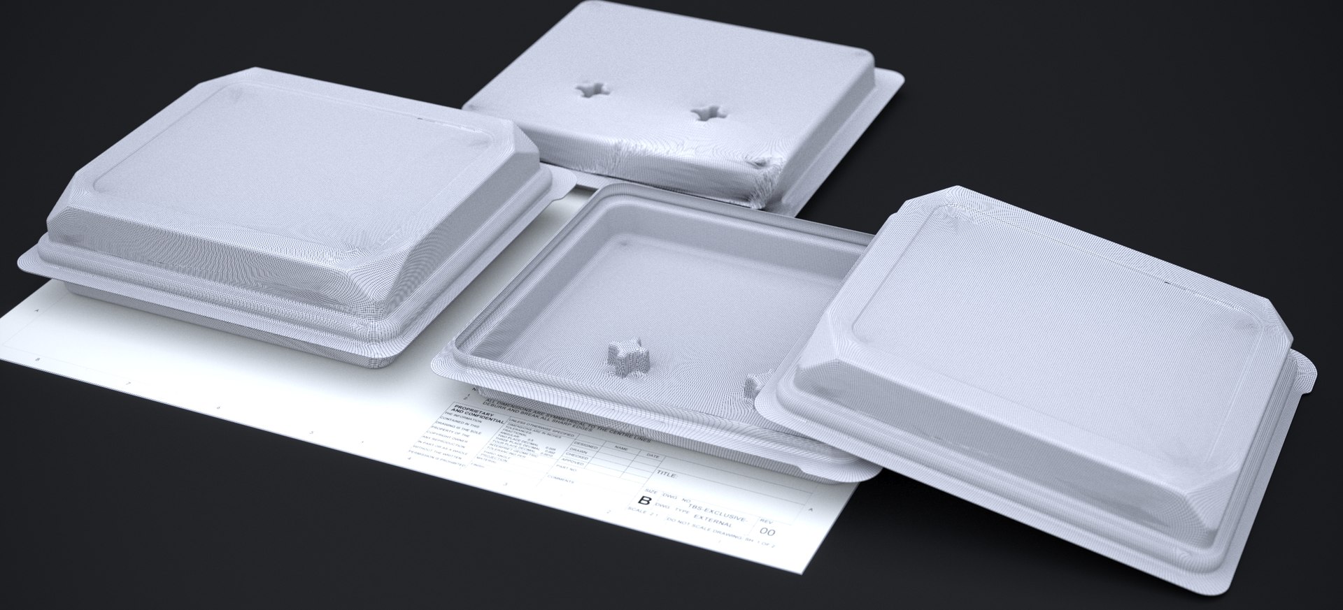 3D PETE 3-2 BIN FOOD PACKAGE 2024 Model - TurboSquid 2294021