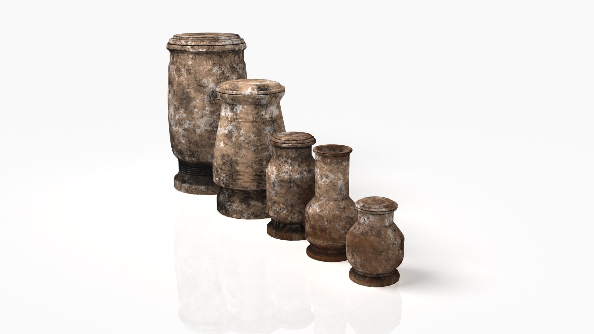 Classic Decorative Pots 3D Model - TurboSquid 2170756