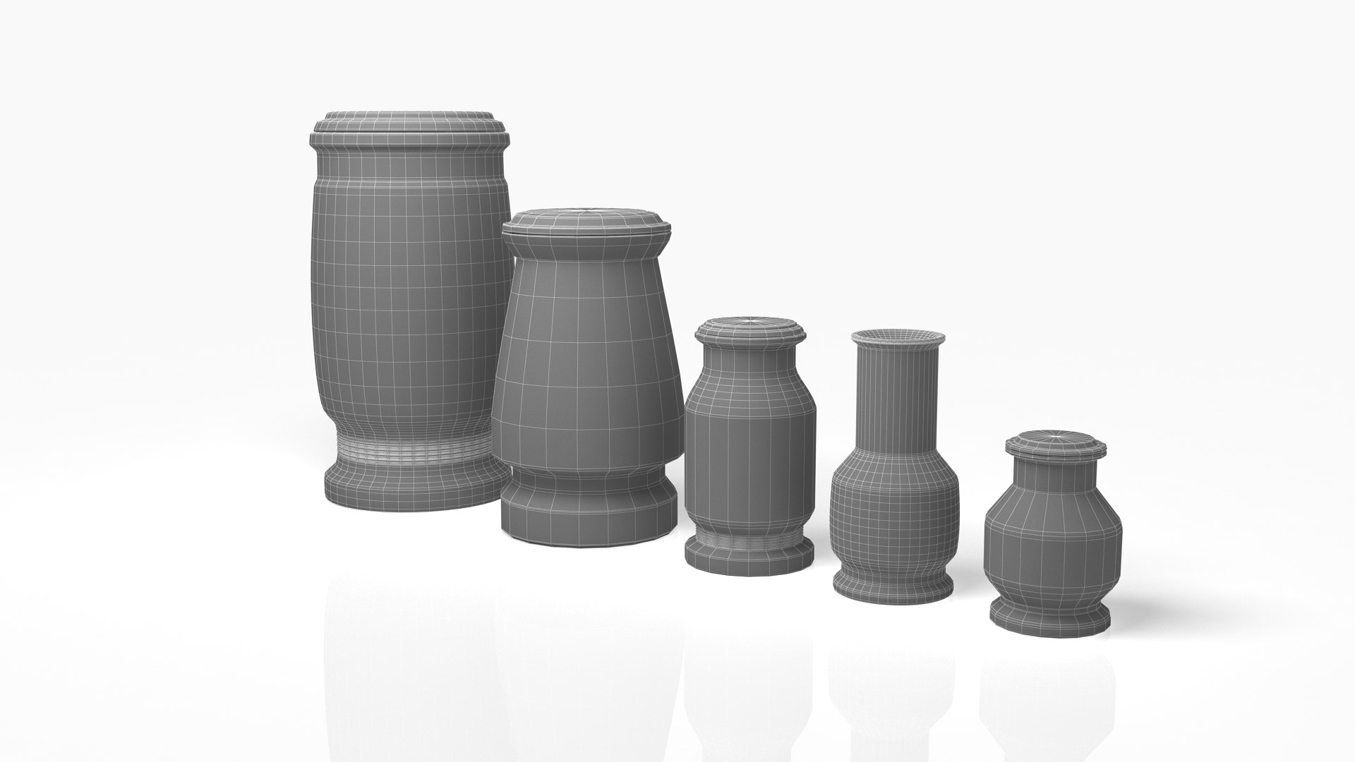 Classic Decorative Pots 3D Model - TurboSquid 2170756