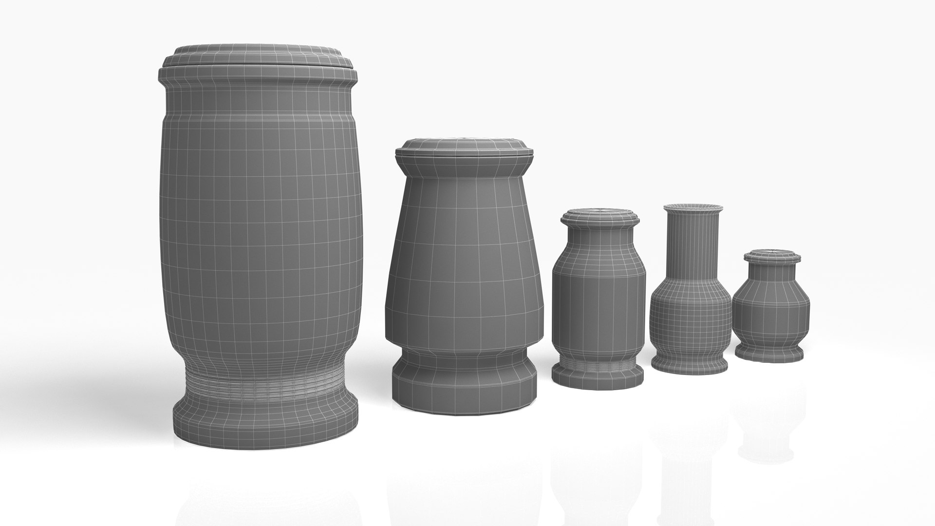 Classic Decorative Pots 3D Model - TurboSquid 2170756