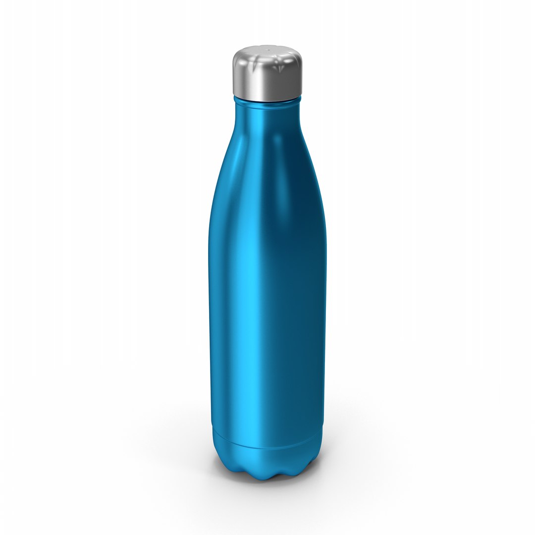 3D Blue Water Bottle - TurboSquid 2165762