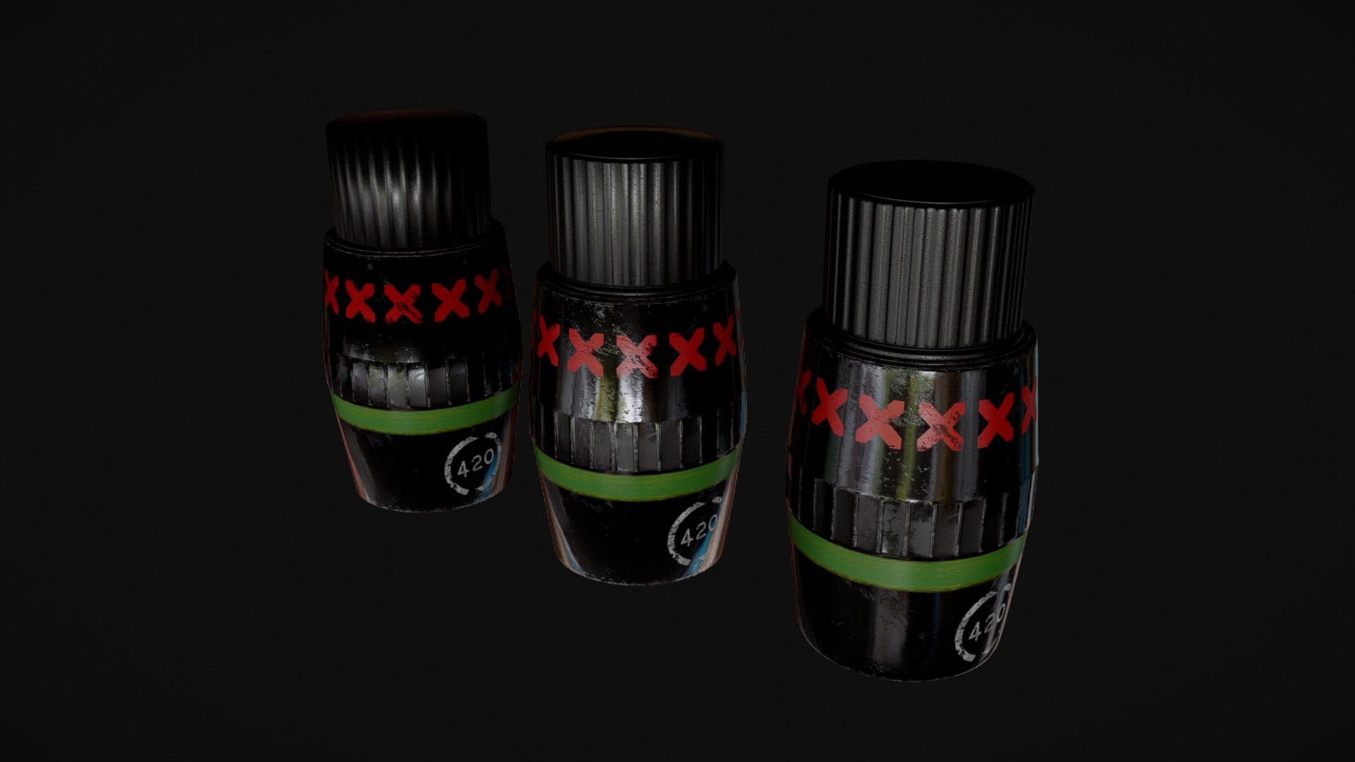 British WW2 Explosives Pack 3D Model - TurboSquid 2352683