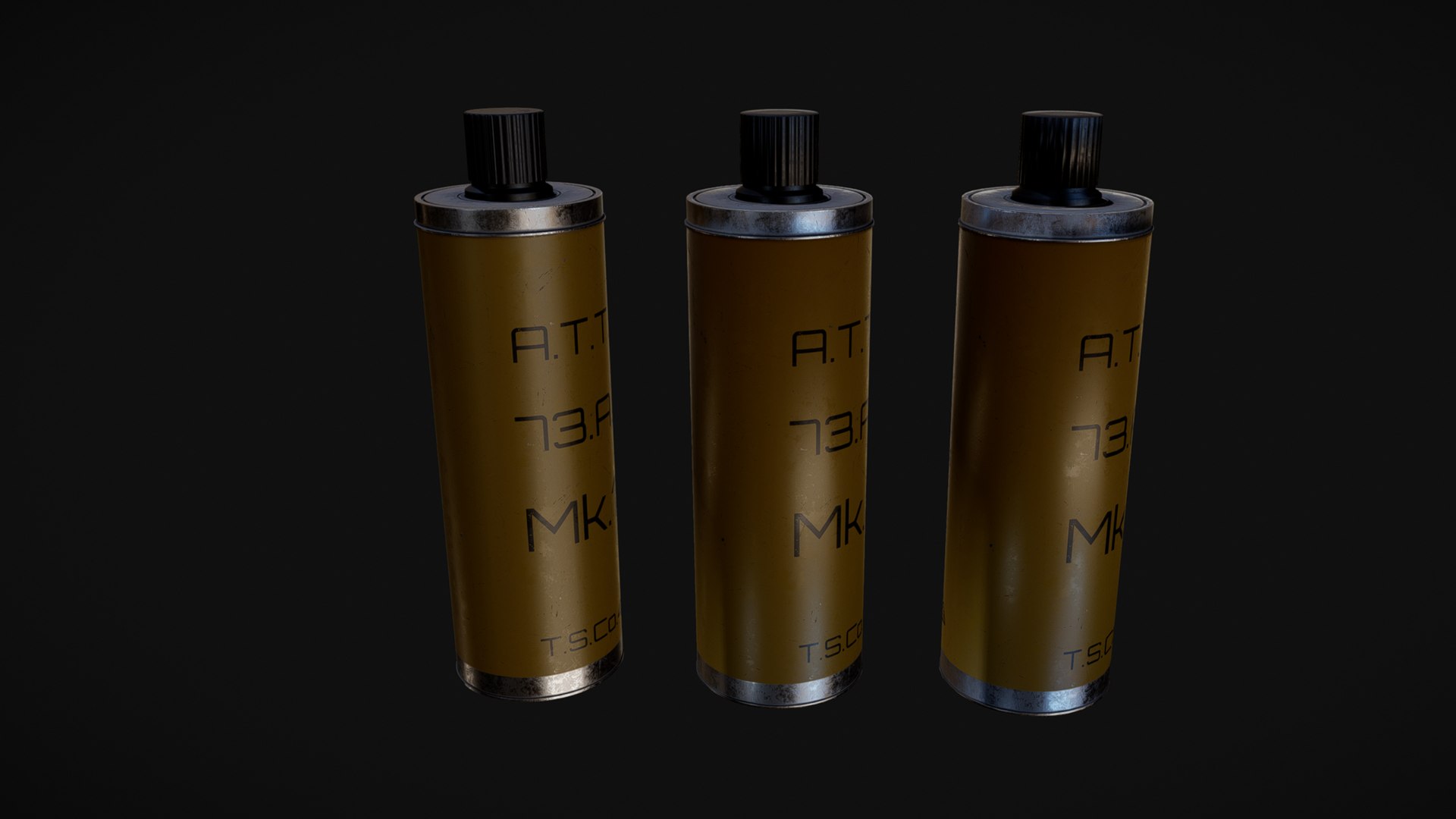 British WW2 Explosives Pack 3D Model - TurboSquid 2352683
