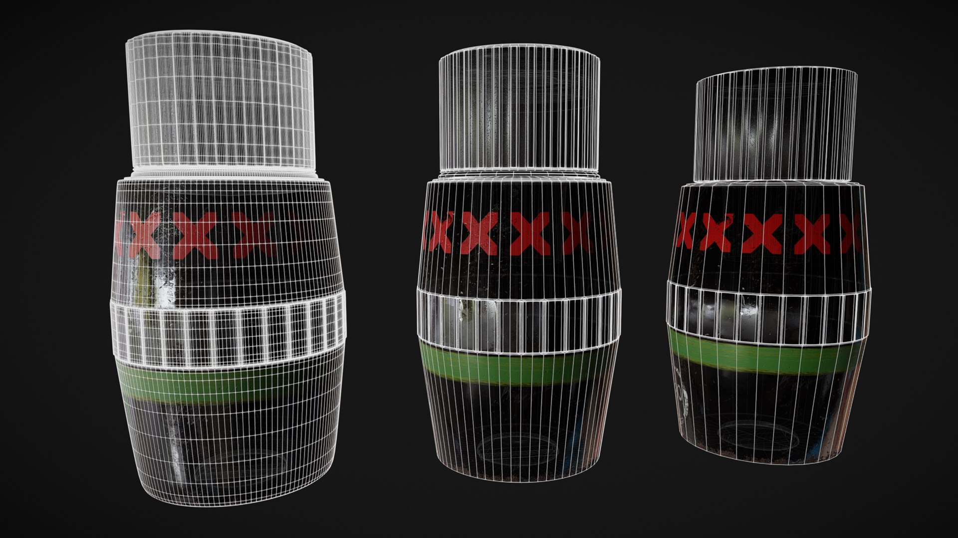 British WW2 Explosives Pack 3D Model - TurboSquid 2352683