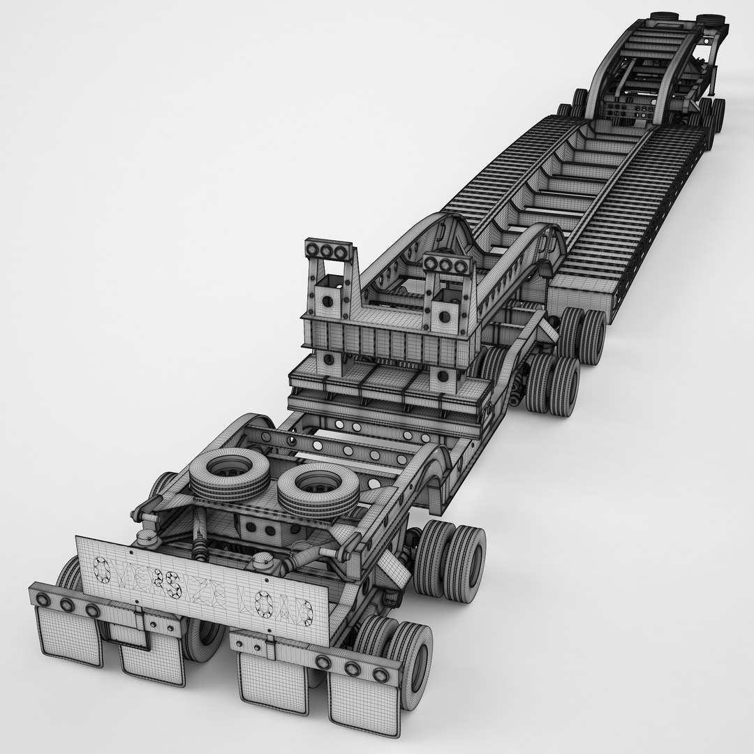 Transformer Superload Trailer 04 3D - TurboSquid 2000281