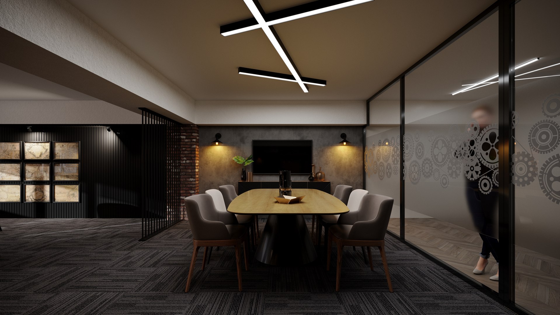 3D Office interior design - TurboSquid 1878062
