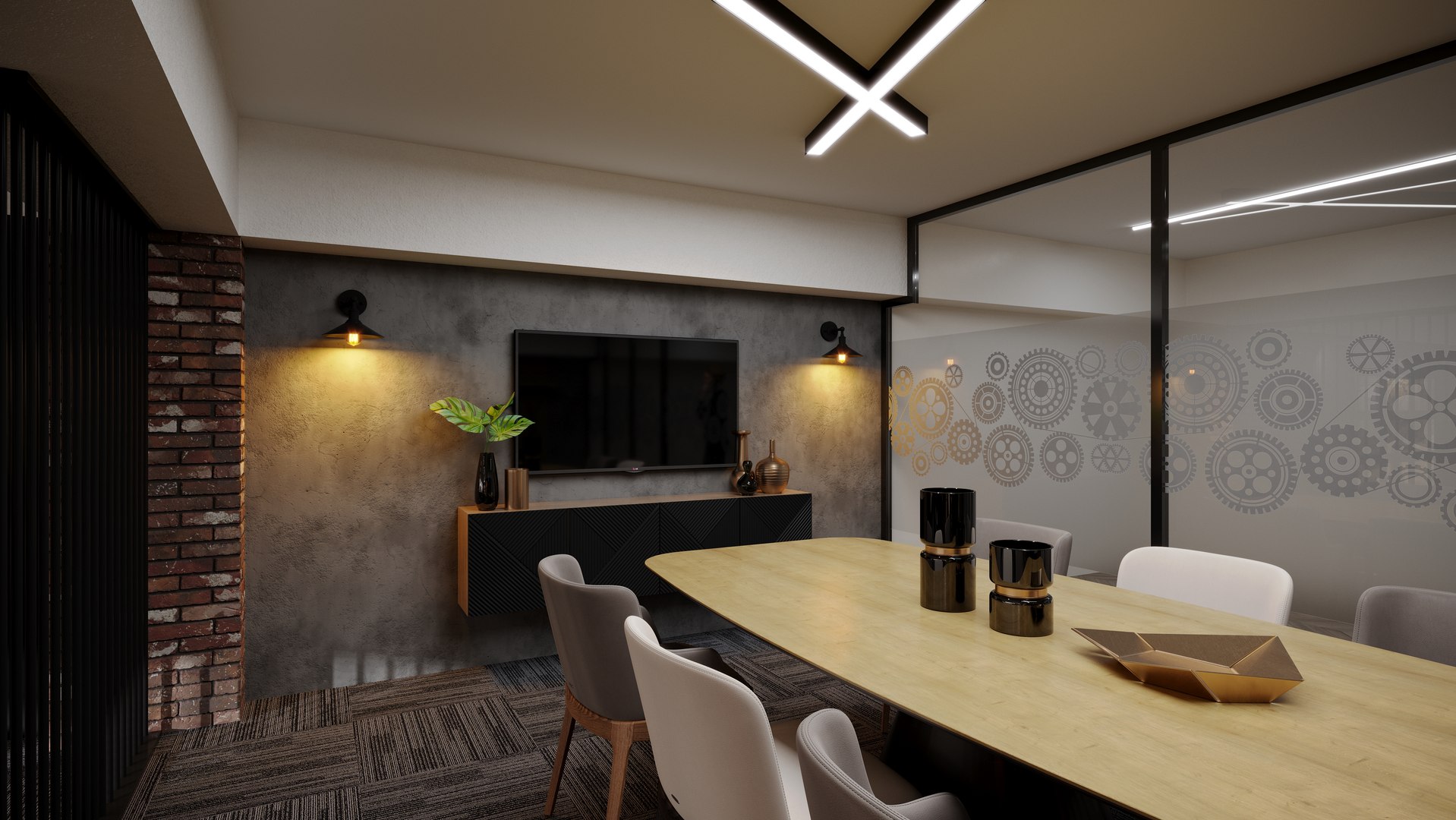 3D Office interior design - TurboSquid 1878062