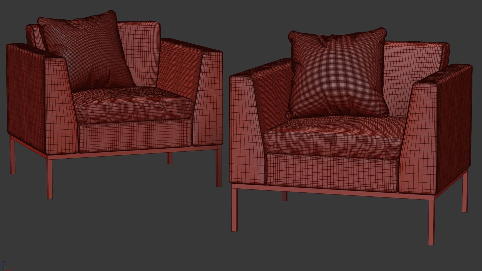 HBF Morgan Lounge Chair 3D Model - TurboSquid 2023050