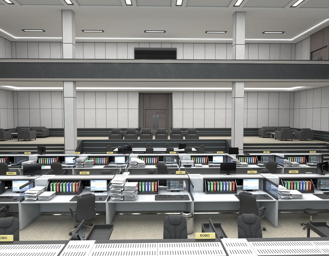 Mission Control Center-Low-Poly 3D Model - TurboSquid 2099322