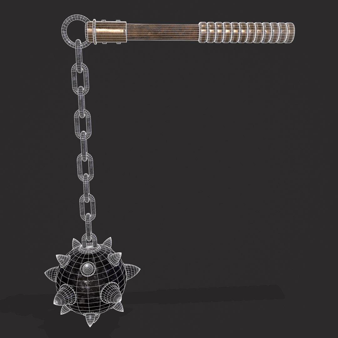 3D Medieval Flail - TurboSquid 1836087