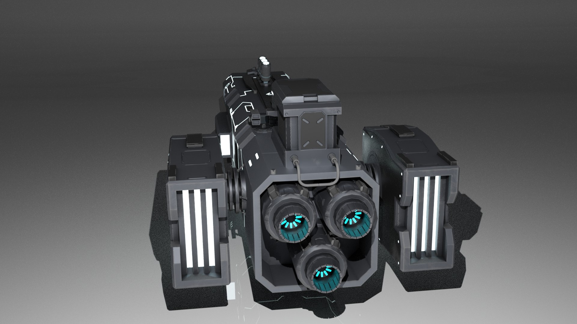 3D Sci-fi Spaceship Delta 3 Model - TurboSquid 2008150