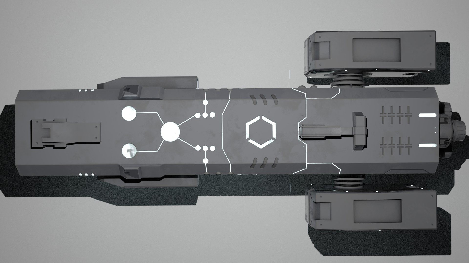 3D Sci-fi Spaceship Delta 3 Model - TurboSquid 2008150