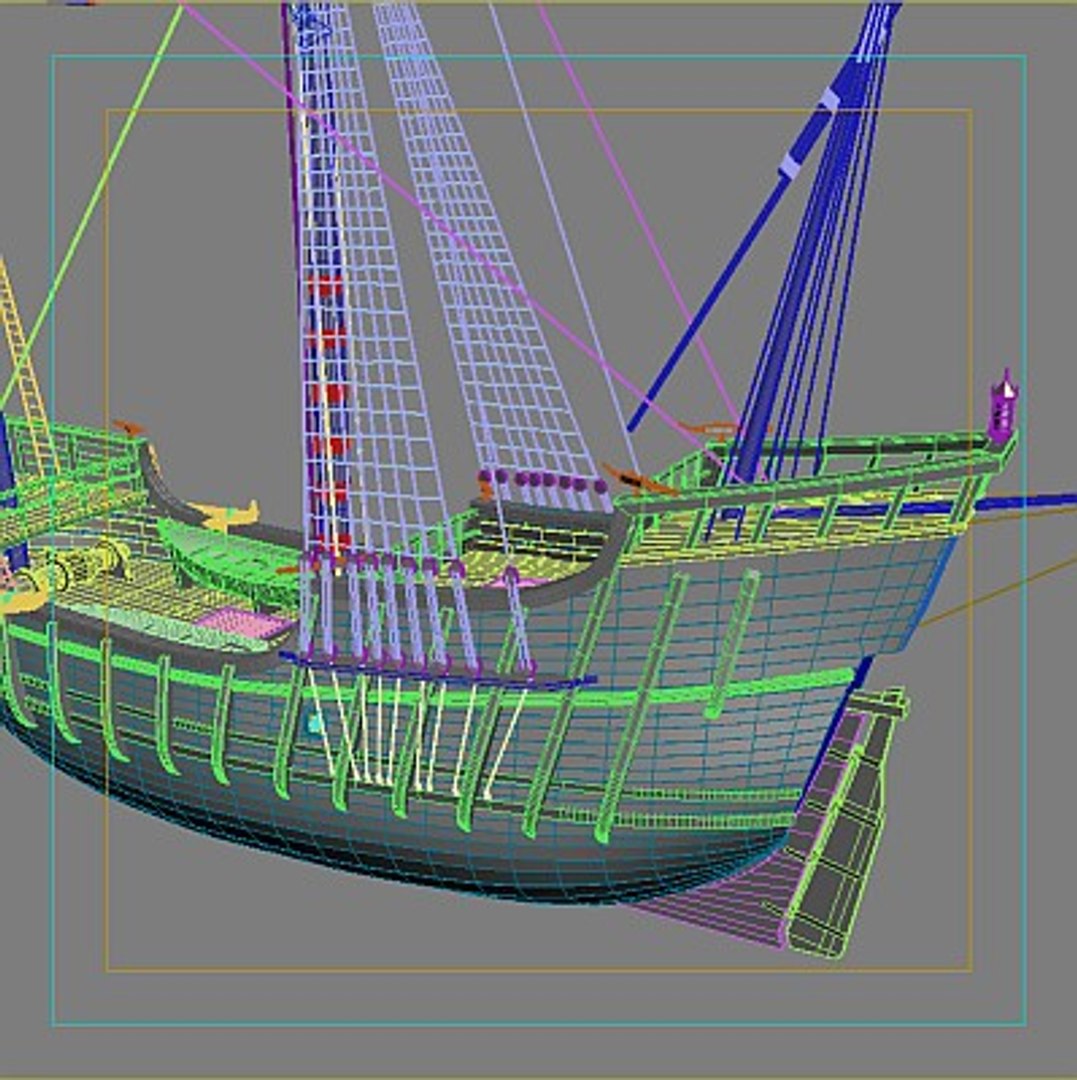 3d Model Ship Santa Vessels