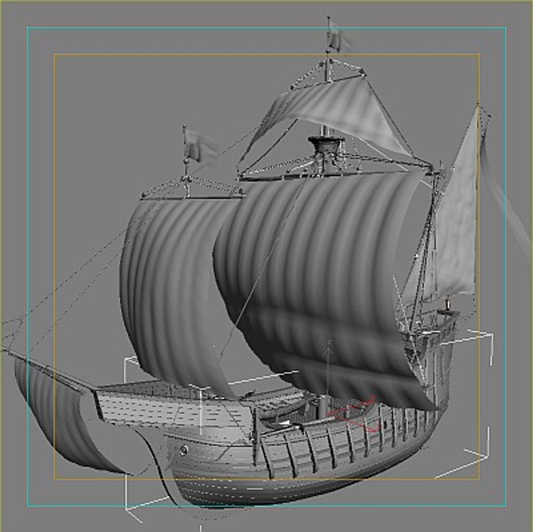 3d Model Ship Santa Vessels
