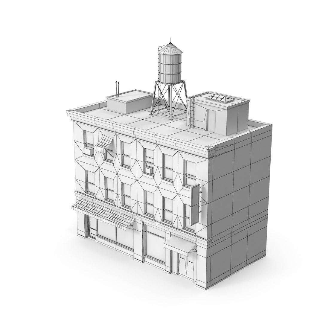 3D Apartment Building 34 - TurboSquid 2089107