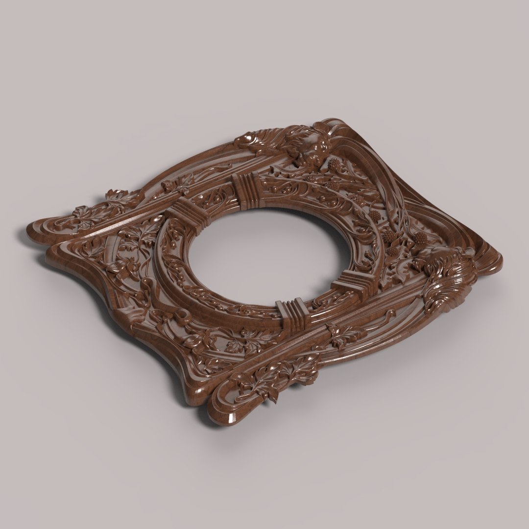 Carved Frame Cnc 3D Model - TurboSquid 1211890